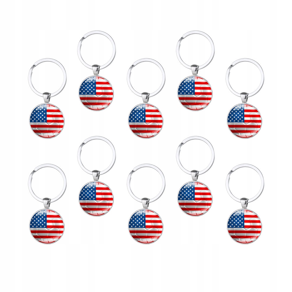 STRIPE FLAG KEYCHAIN USA PATRIOTIC FLAG KEY CHAIN - 13152525973 ...