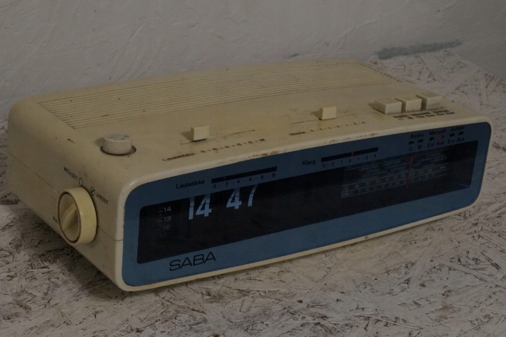 RADIO SABA CLOCK Z ZEGAREM RETRO VINTAGE - 11156067256 - oficjalne ...