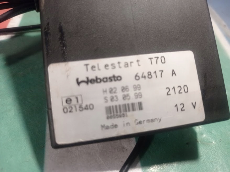 moduł sterownik TELESTART T70 WEBASTO 64817A 12V - 12061247147 - oficjalne archiwum Allegro