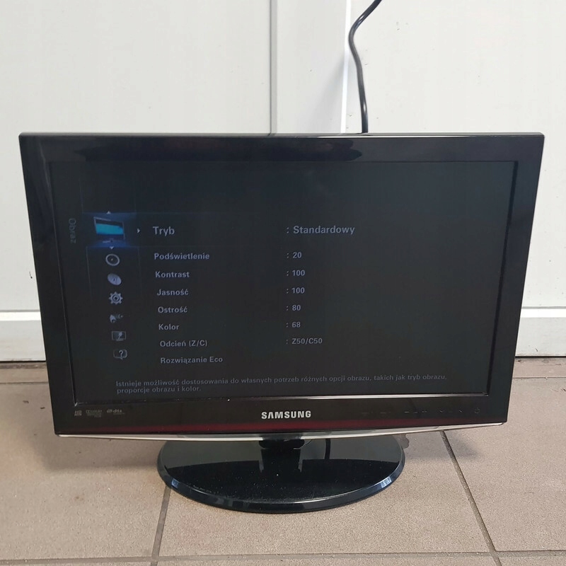 TV SAMSUNG 19 CALI LE19C450 - 15508450345 - oficjalne archiwum Allegro