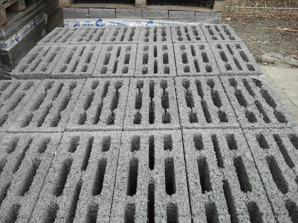 Pustak żużlobetonowy 39x19x19 - 12725225633 - oficjalne archiwum Allegro