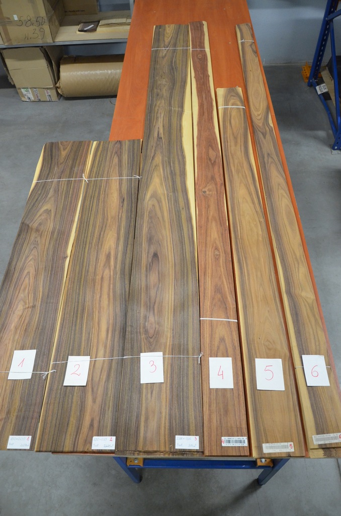 Okleina naturalna fornir Palisander Santos - 7515165748 - oficjalne archiwum Allegro