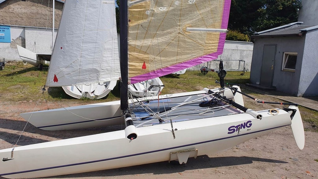 Katamaran Dart 15 Sting 454cm + wózek slipowy - 10707196131 - oficjalne ...
