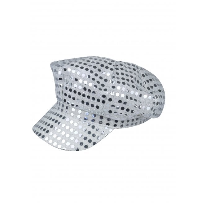 CZAPKA W STYLU DISCO LATA 70 CEKINY SREBRNA - 14242508962 - oficjalne ...