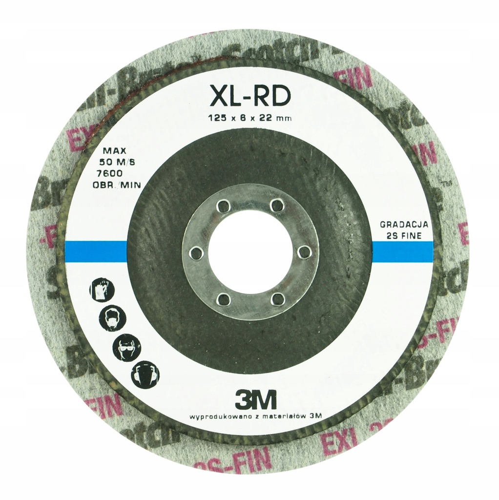 DYSK WŁÓKNINA SPRASOWANA XL-RD 126x6x22 2S FIN - 8313384083 - oficjalne archiwum Allegro