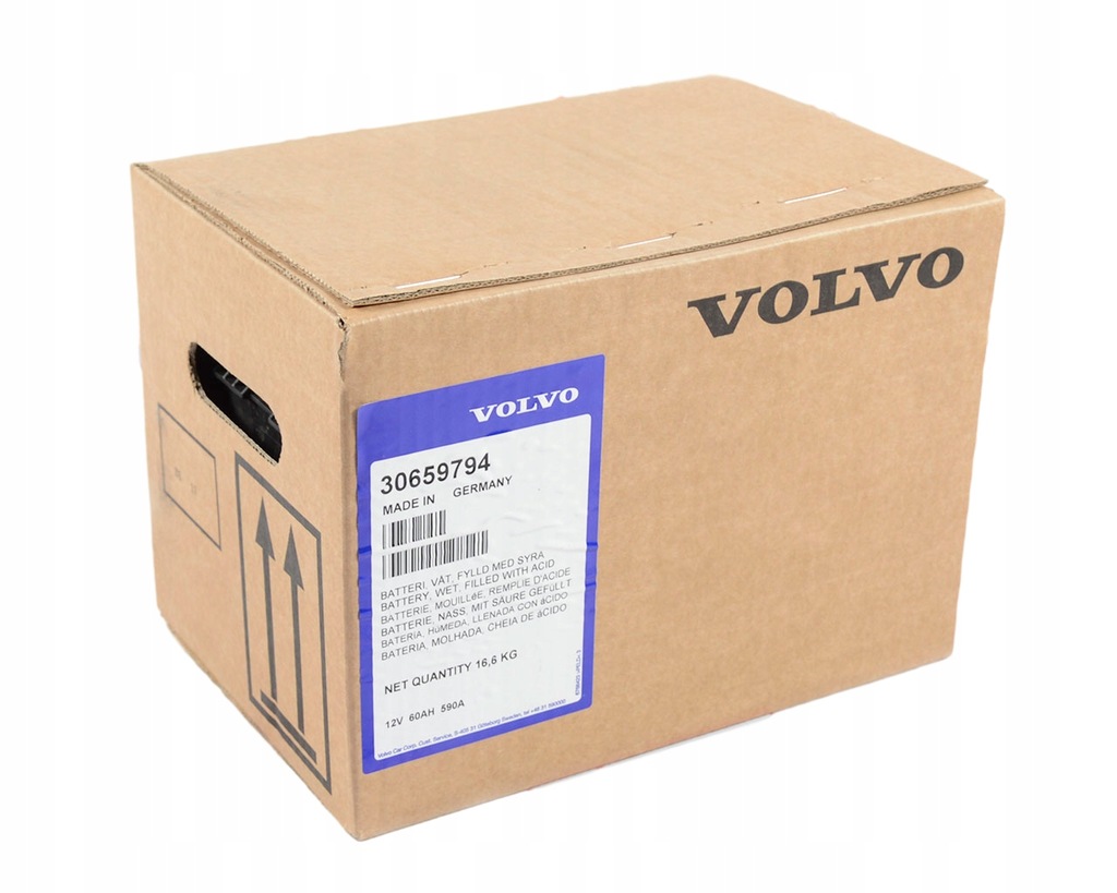 VOLVO C30 S40 V50 akumulator oryginal 590A 60Ah OE - 11590124373 ...
