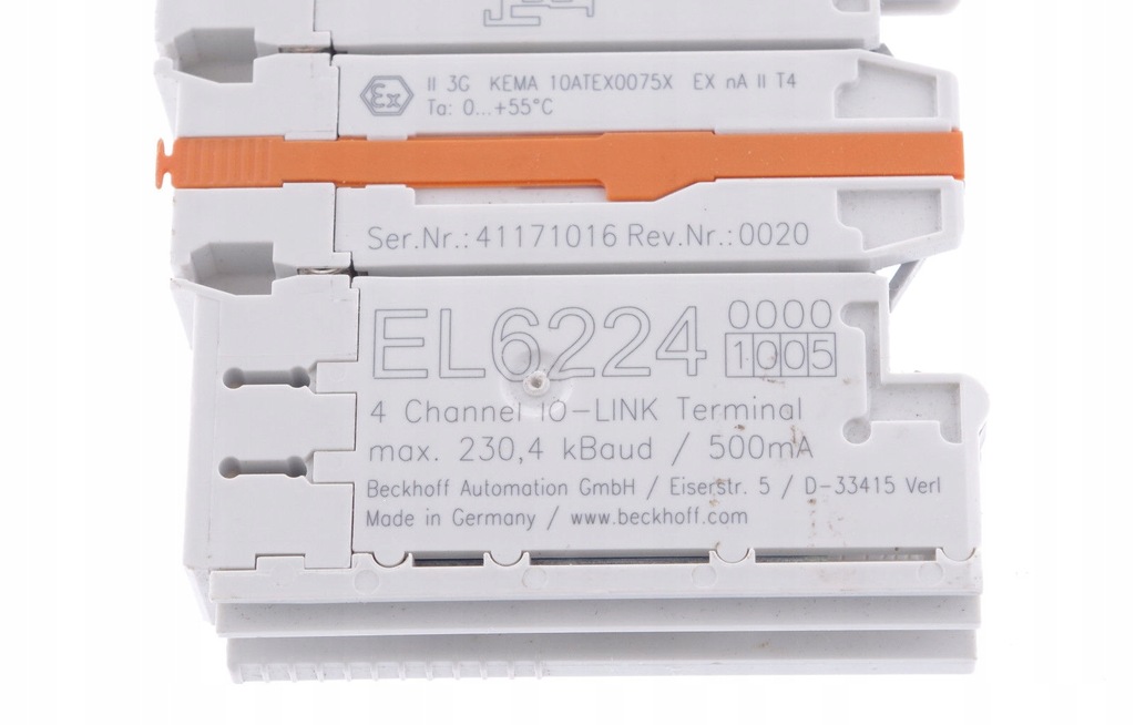 BECKHOFF EL6224 4 CHANNEL IO-Link terminal - 7723932621 - oficjalne ...