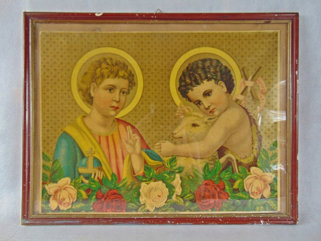 Obraz Jan Chrzciciel oleodruk Jezusek stary jezus - 9875679834 ...