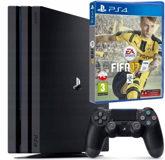 KONSOLA PS4 PLAYSTATION 4 PRO + FIFA 19 - 7534380733 - oficjalne ...