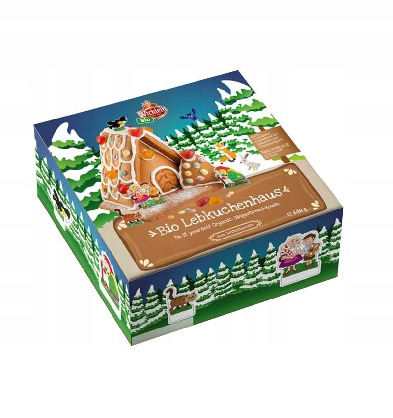 DOMEK Z PIERNIKA Wicklein DO ZŁOŻENIA ŚWIĘTĄ PREZENT LUKIER 780g Pierniki - 14915499124 ...