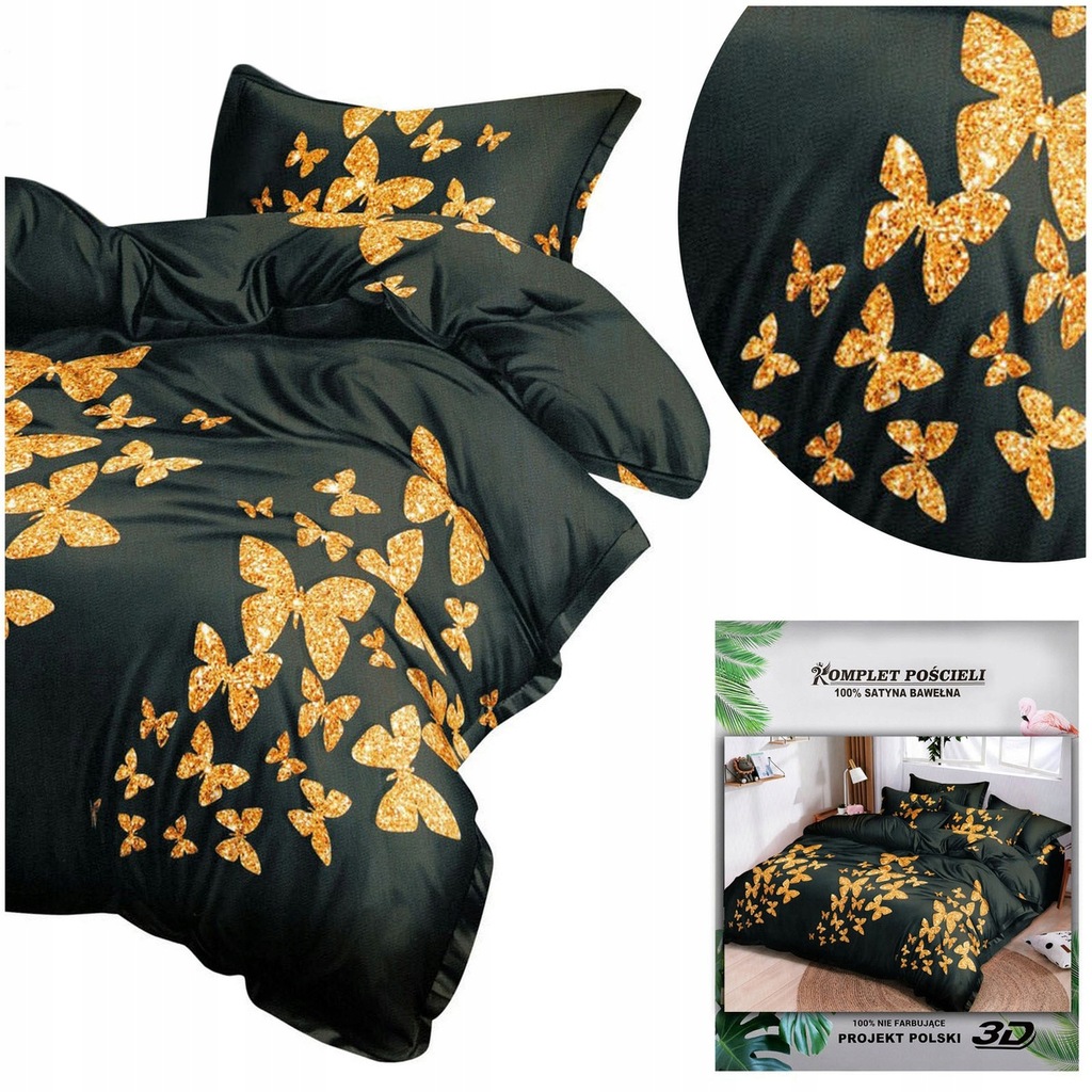 140x200 2cz Pościel Satynowa Stylowa Komplet Maria 2454 - 13750999211 ...