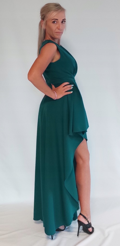 Zjawiskowa Sukienka MAXI Adriano Ines Rose Size 36 - 12429373269 ...