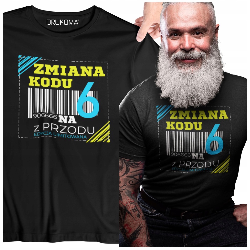 STYLOWA KOSZULKA NA URODZINY UPOMINEK NA 60 LAT - 15058247461 - oficjalne archiwum Allegro