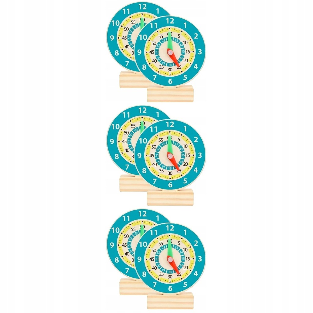 Clock Teaching Aids Model Toddler Preschool 6 Pcs - 13569656067 ...