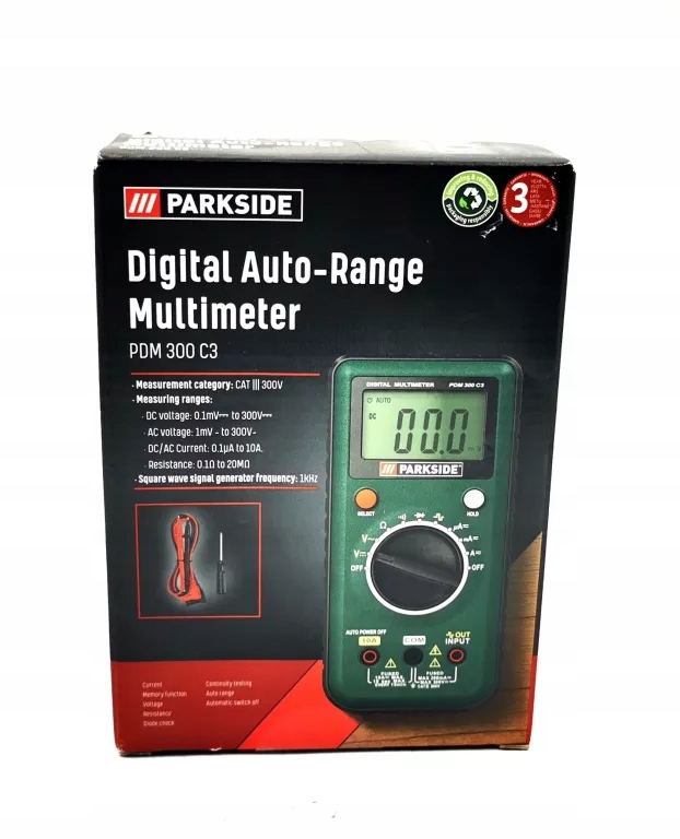 MULTIMETR PARKSIDE PDM 300 C3 - 13752510105 - oficjalne archiwum Allegro