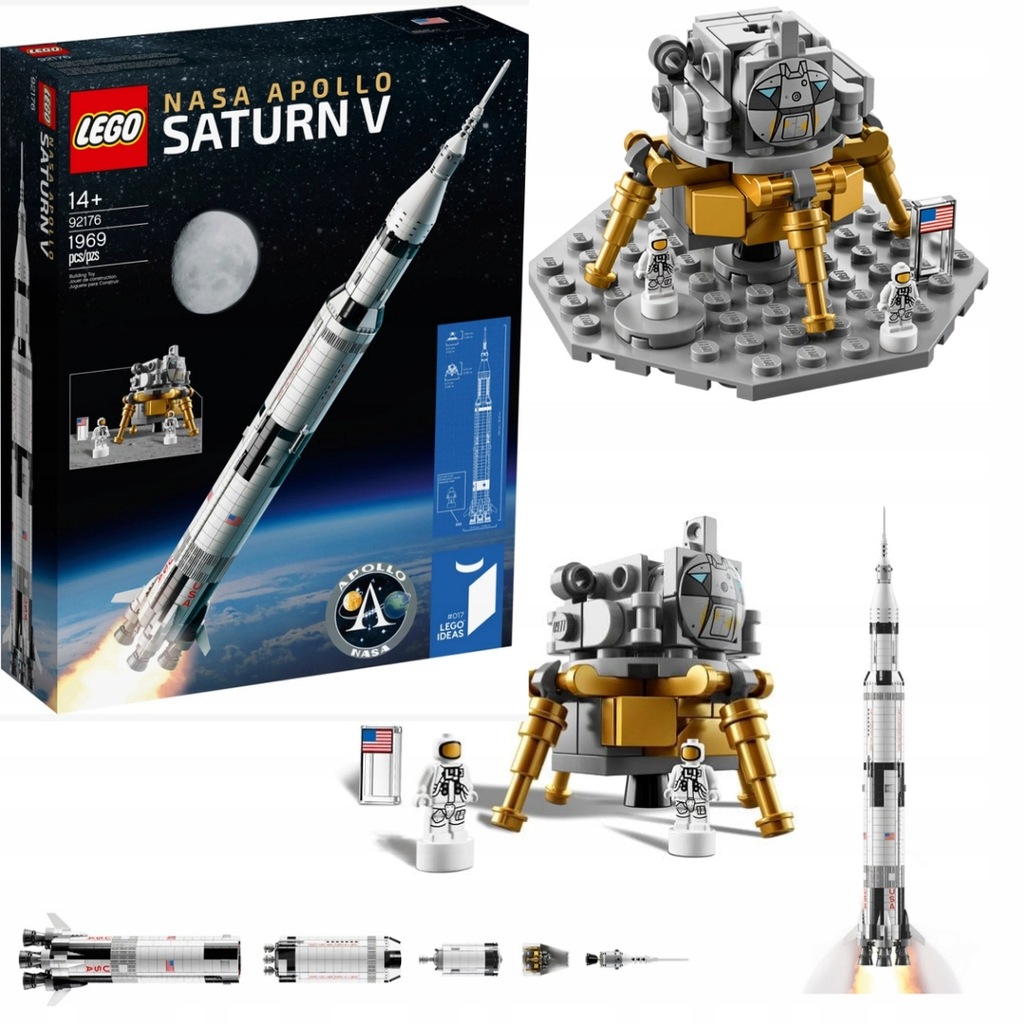 LEGO Ideas 92176 Rakieta NASA Apollo Saturn V - 13112248672 - oficjalne ...
