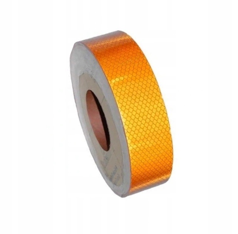 Taśma odblaskowa ostrzegawcza konturowa żółta - 13702460598 - oficjalne archiwum Allegro