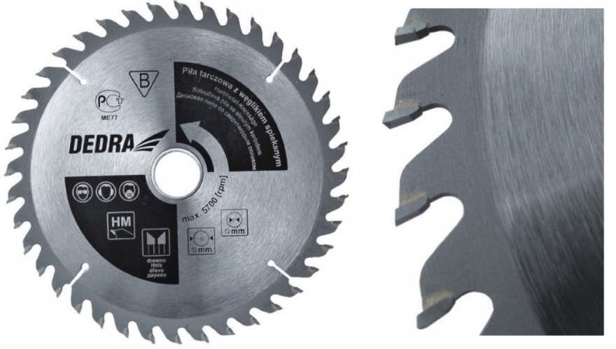 DEDRA PIŁA WIDIOWA TARCZA DO DREWNA 400x30mm 40z - 6960888617 - oficjalne archiwum Allegro