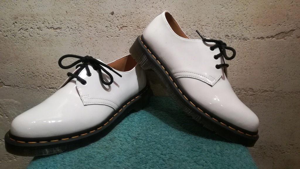 GLANY DR.MARTENS SKÓRA POŁYSK NOWE STAN IDEALNY - 12113605524 ...