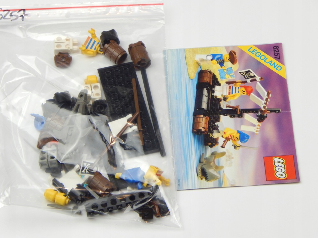 LEGO SET 6257 PIRATES PIRACI Z INSTRUKCJĄ UNIKAT VINTAGE - 14808451774 ...
