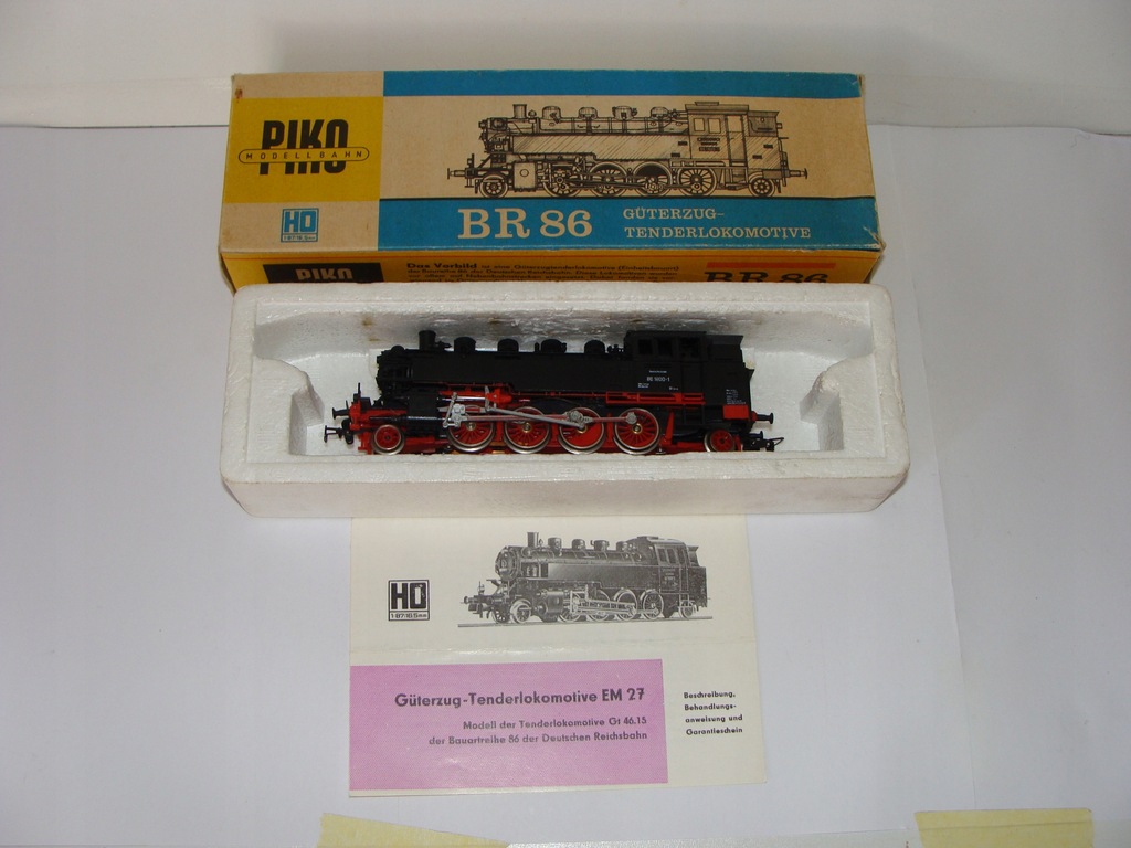 LOKOMOTYWA PAROWÓZ BR 86 1800-1 - PIKO - H0 - 12514950585 - oficjalne archiwum Allegro