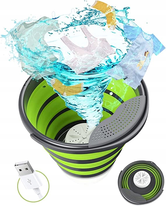 Mini pralka składana 24 W, na pranie 10 l - 13143663227 - oficjalne ...
