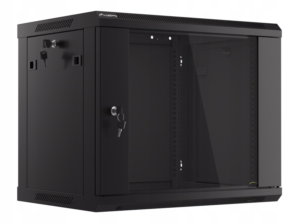 SZAFA SZAFKA RACK 19" CALI 9U WISZĄCA 600X450MM CZARNA LANBERG ...