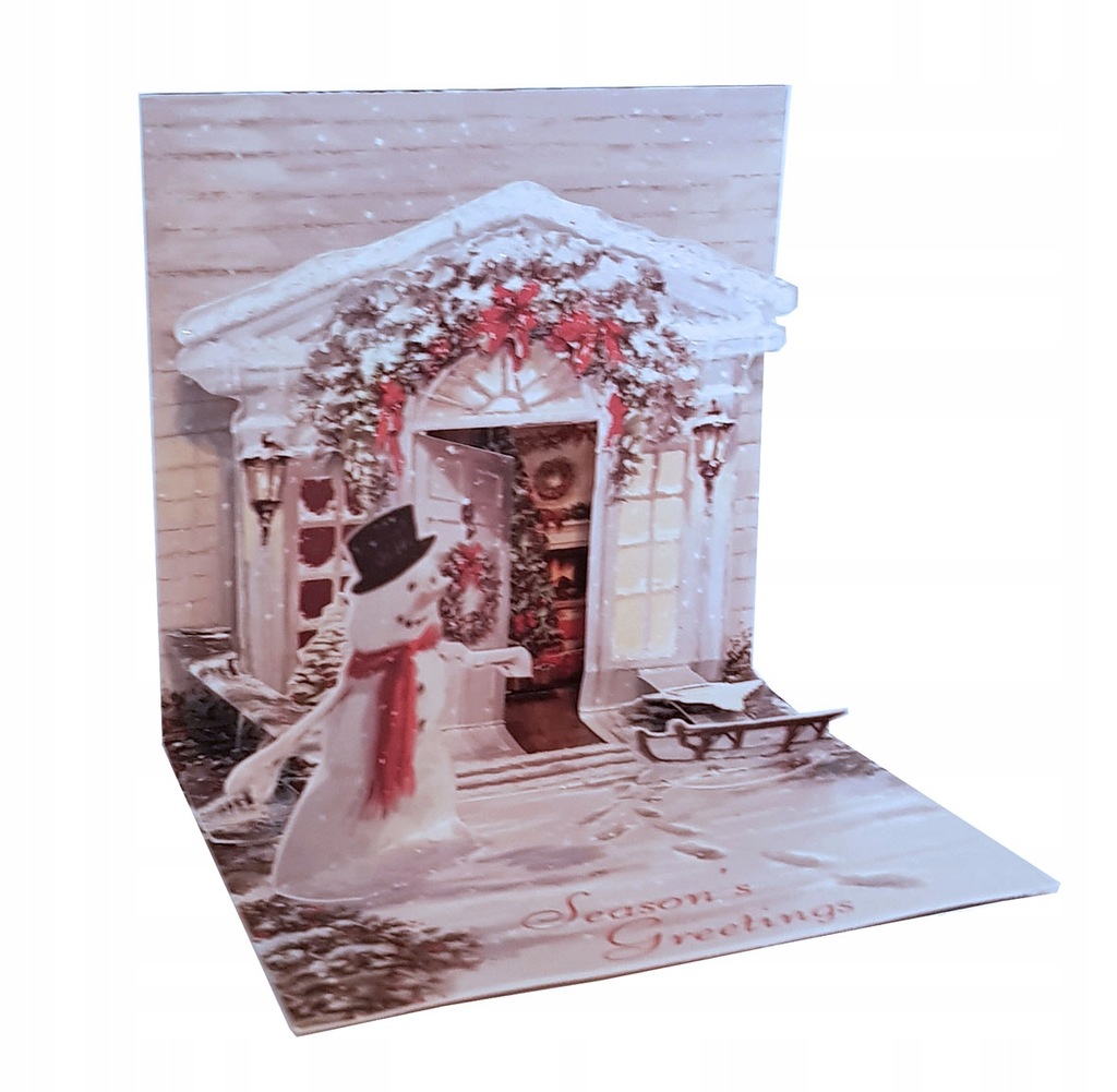 MINI kartka świąteczna bilecik do prezentu super kartki 3D na święta - 14745806024 - oficjalne ...