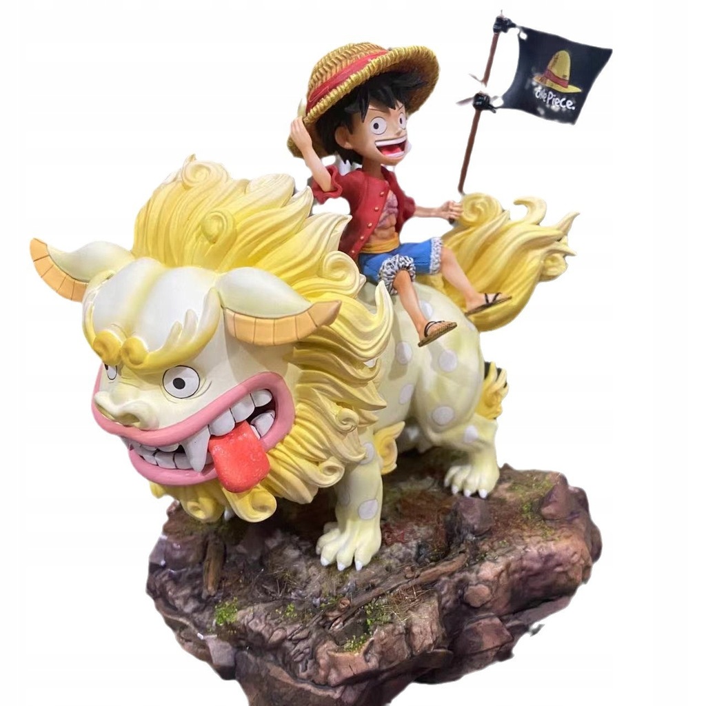 One Piece Luffy Anime Figure Land Of Wano Country Lion New Year Toy ...