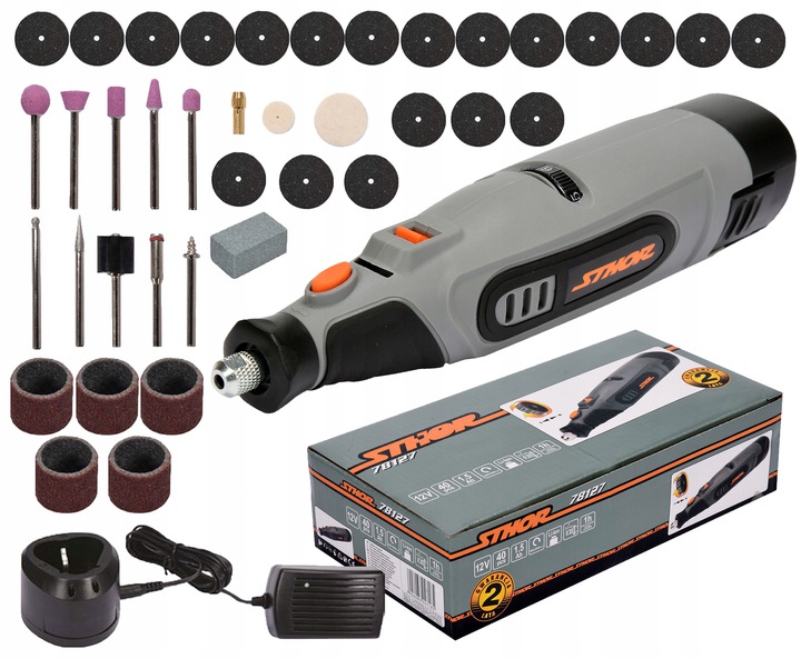 Szlifierka mini akumulatorowa Sthor 78127 100W 12V - 13416539806 ...