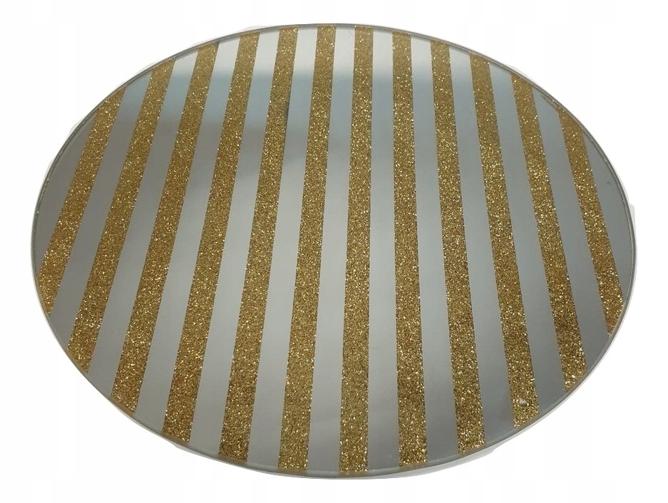 Podstawka szklana pod świecę lustro talerz Ø20cm - 8881086391 - oficjalne archiwum Allegro