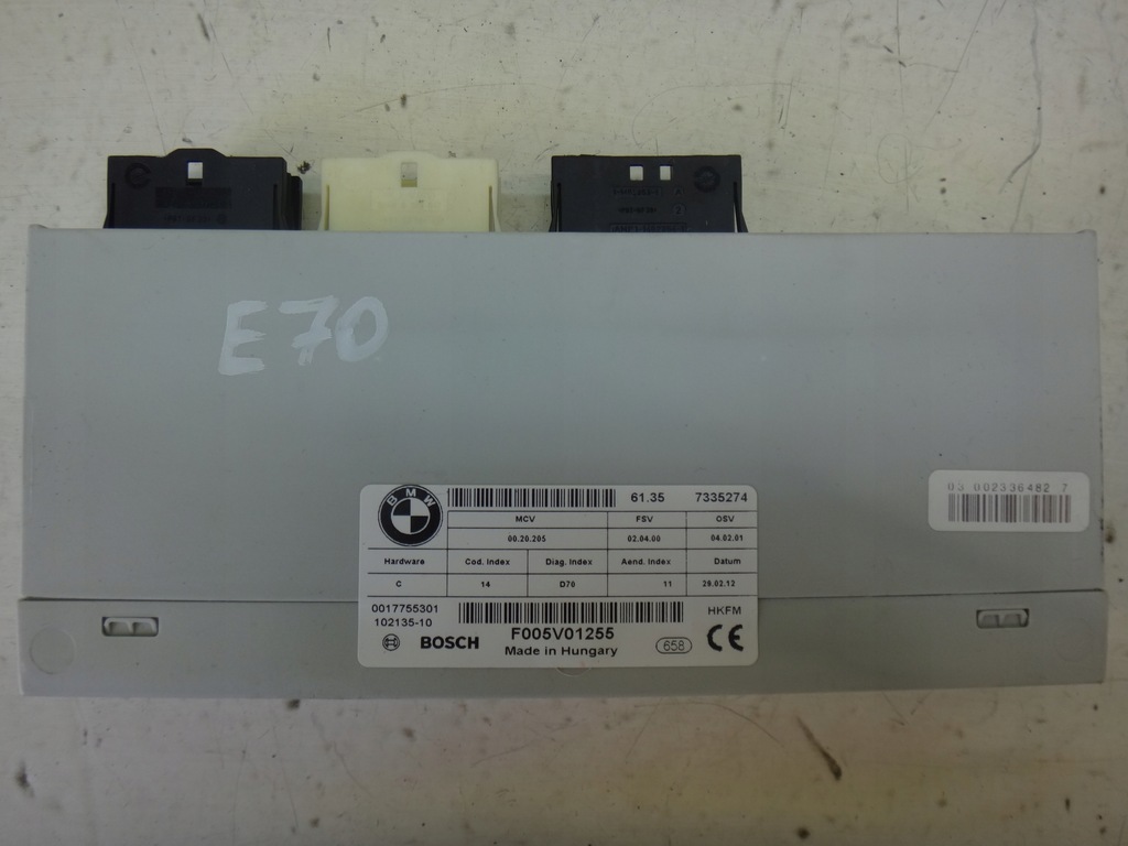 MODUŁ STEROWNIK KLAPY BAGAŻNIKA BMW X5 E70 X6 E71 - 13878457955 ...