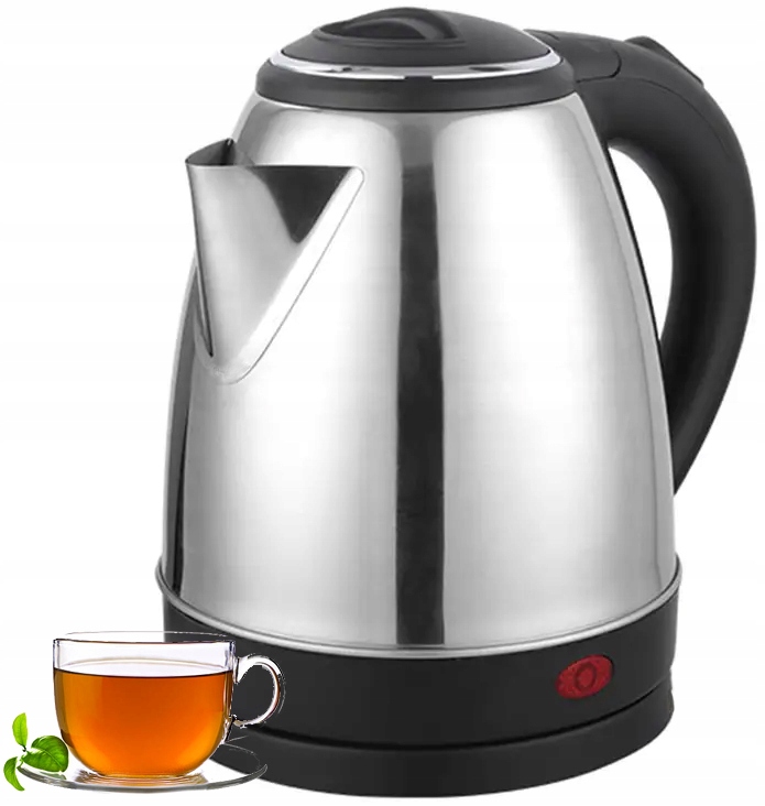 CZAJNIK ELEKTRYCZNY BEZPRZEWODOWY STAL DUŻY MOCNY 1000W 1,8L SOLIDNY - 14705583812 - oficjalne ...