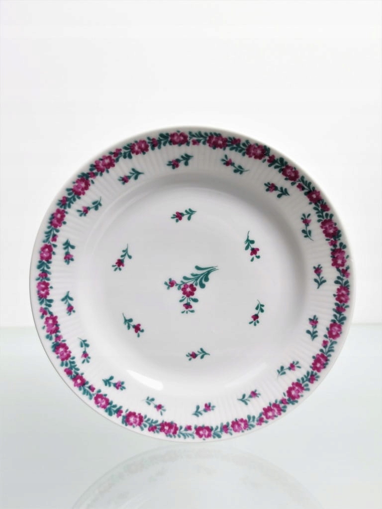 KAHLA talerz deserowy w kwiaty porcelana lata 60 - 14323062923 - oficjalne archiwum Allegro