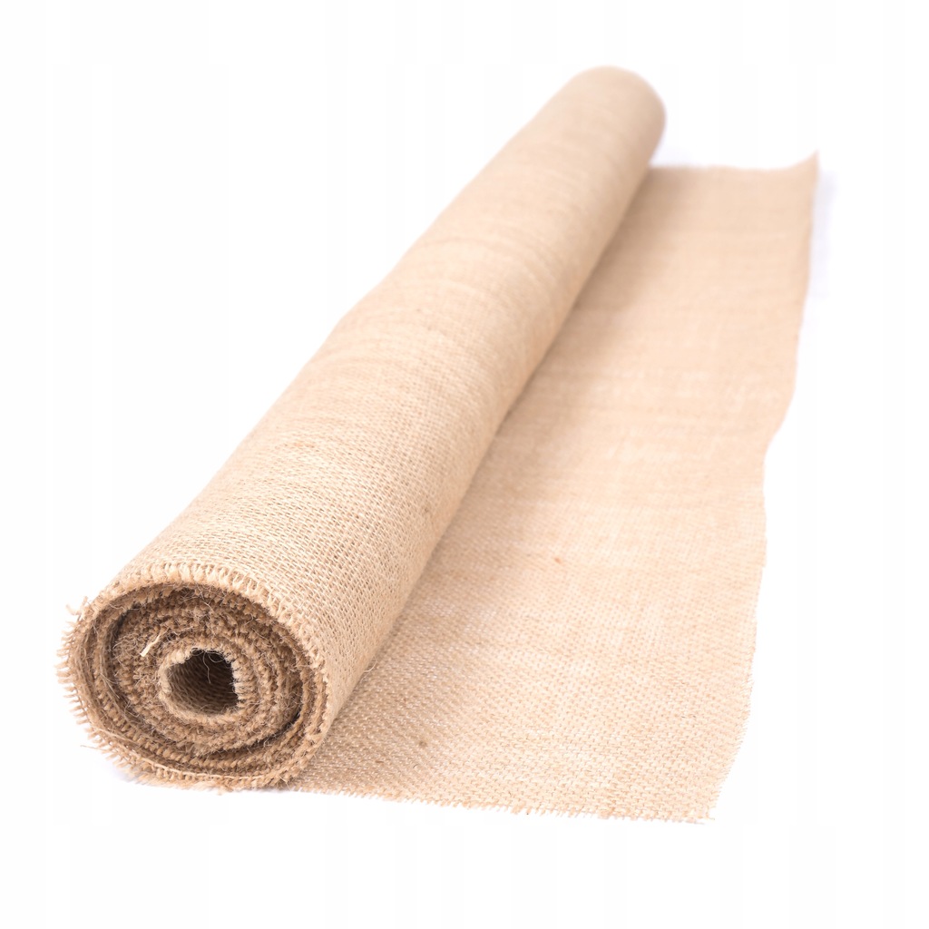 TKANINA JUTOWA JUTA NATURALNA 90 CM ROLKA 100 M - 13236567155 ...