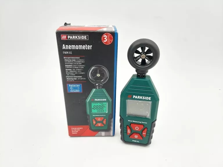 JAK NOWY ANEMOMETR PARKSIDE PWM A1, KOMPLET - 12700602909 - oficjalne ...