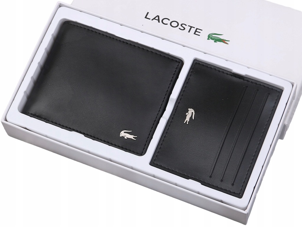 Portfel LACOSTE Męski Zestaw NOWOŚĆ Mega Okazja - 10608317372 ...