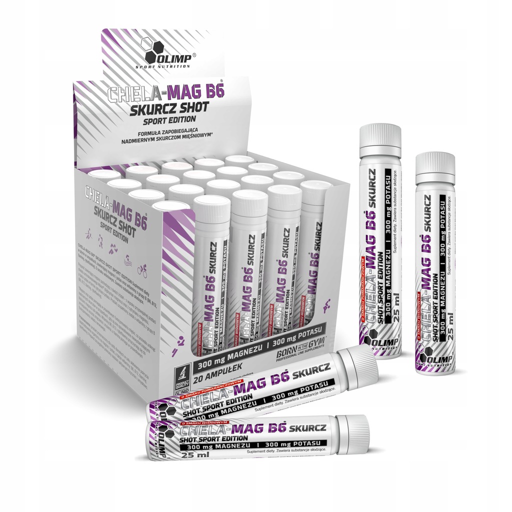 OLIMP CHELA-MAG B6 SKURCZ SHOT MAGNEZ POTAS 30amp. - 7807612556 ...