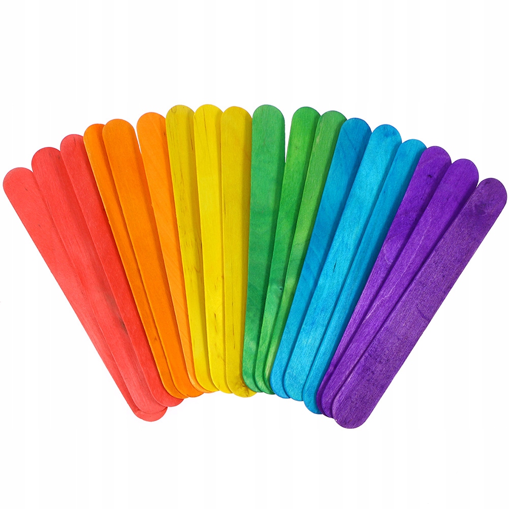 Color Ice Cream Stick Colored Craft Sticks 300 Pcs - 13368302360 ...