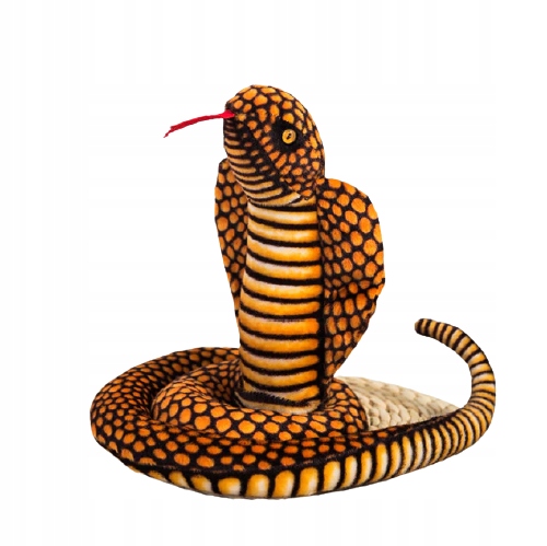 DŁUGI PLUSZOWY WĄŻ COBRA PYTHON MASKOTKA 110CM - 12814954507 ...