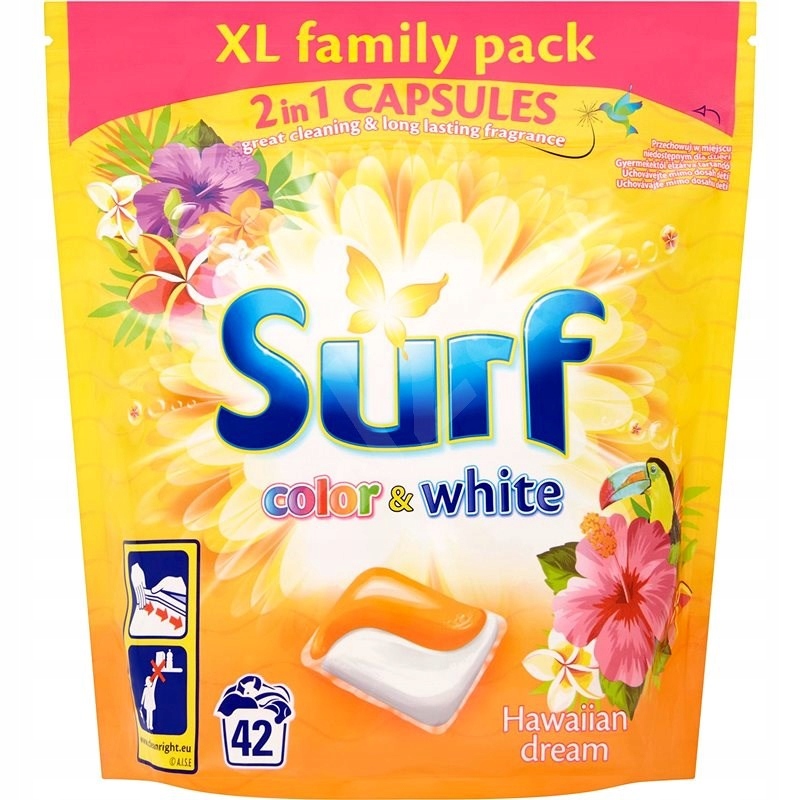 Kapsułki do prania Surf color&white 42 szt. - 11614755031 - oficjalne ...