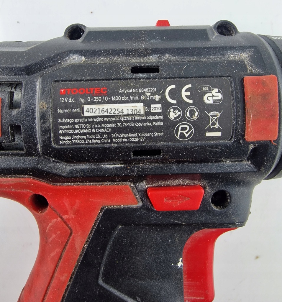 WIERTARKO WKRĘTARKA TOOLTEC + ŁADOWARKA 12V - 13223487985 - oficjalne ...