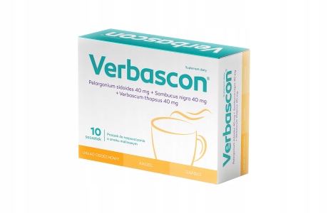 Verbascon, 10 sasz., przeziębienie, cynk, selen - 9082727119 ...