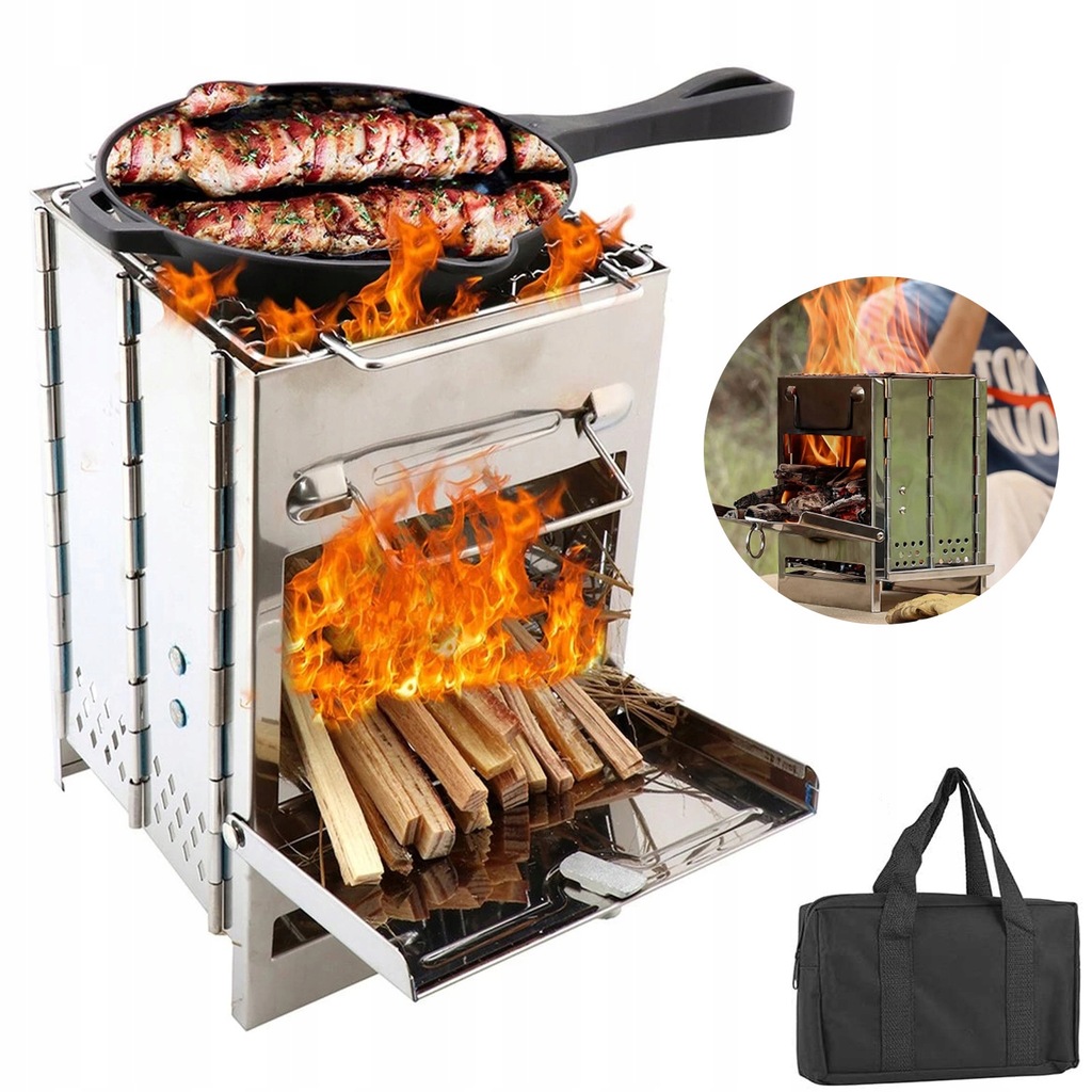 GRILL PIEC DO TURYSTYCZNY PRZENOŚNY Składany - 12592323009 - oficjalne ...