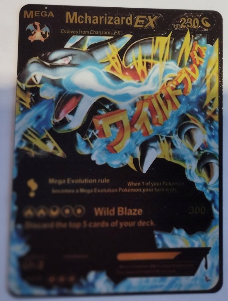 CZARNA KARTA POKEMON CHARIZARD - 12763497594 - oficjalne archiwum Allegro
