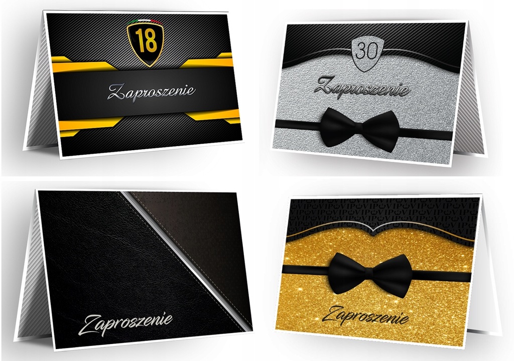 10 x zaproszenia zaproszenie męskie na urodziny 18 30 40 50 60 men F - 14909355933 - oficjalne ...