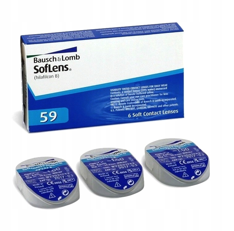 Soczewki kontaktowe miesięczne Soflens 59 6 sztuk - 11004826301 ...