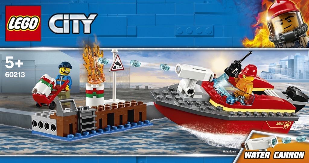 LEGO City. Pożar w dokach. 60213. - 9370659209 - oficjalne archiwum Allegro