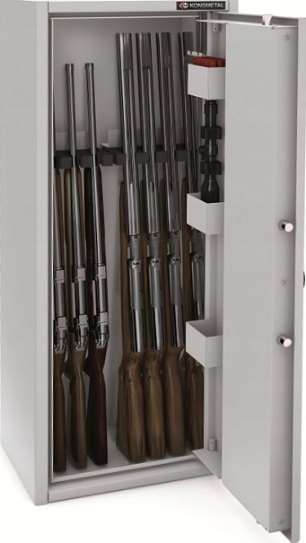 Sejf na 8 szt. broni MLB 125/4+4-K. Kluczowy. - 9883307929 - oficjalne archiwum Allegro