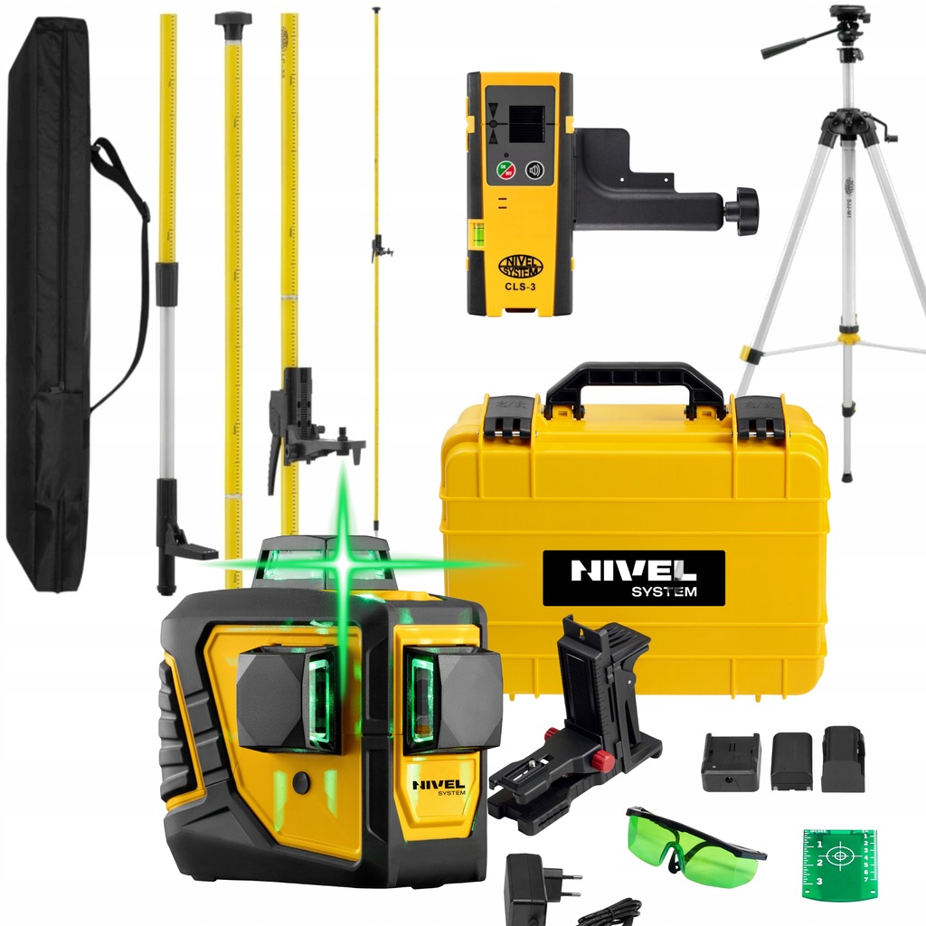 NIVEL SYSTEM Laser krzyżowy zielony CL3D-G SUPER - 11037278638 ...